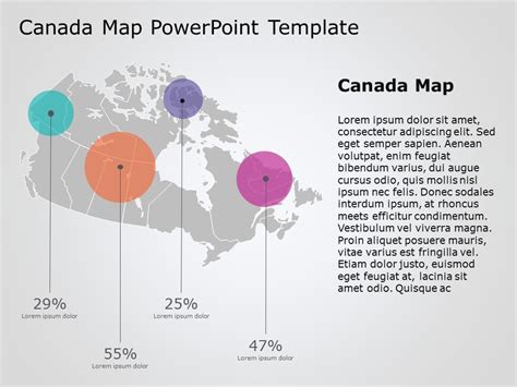Canada Map Powerpoint Template 4 Map Powerpoint Templates Slideuplift