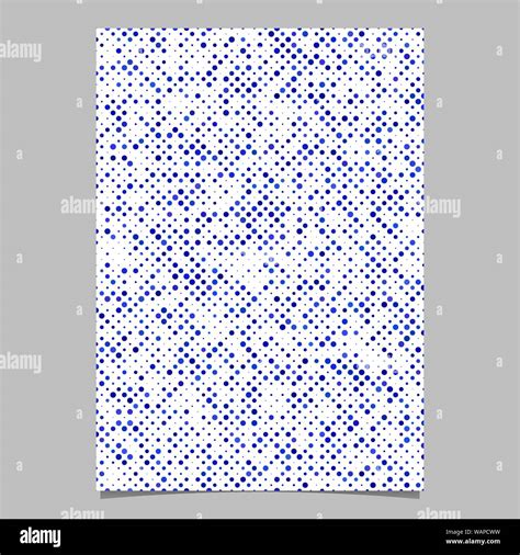 Blue Abstract Dot Pattern Brochure Background Vector Stationery Template Design Stock Vector