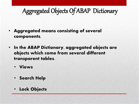 Abap Data Dictionary Ppt