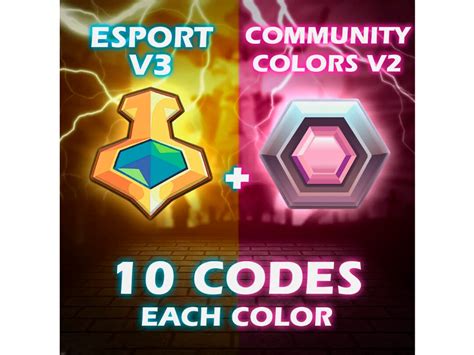 Brawlhalla Colors Bundle Esports V3 Community Colors V2 10 Code Etsy