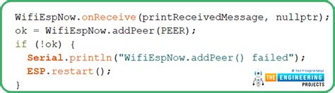 ESP NOW Protocol With ESP And ESP The Engineering Projects