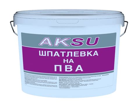 Шпатлевка на основе ПВА
