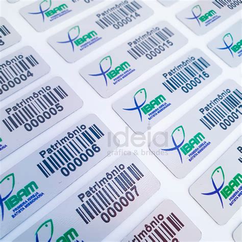 Etiquetas Patrimoniais Personalizada Ideia Gráfica E Brindes