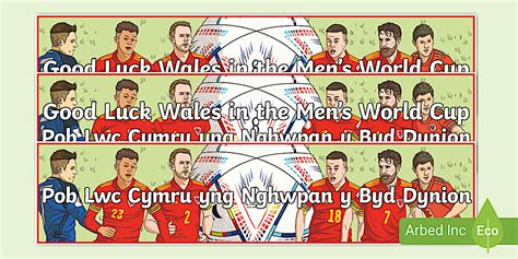Baner Pob Lwc Cymru Good Luck Wales Banner Teacher Made