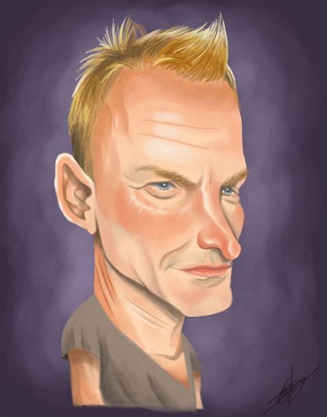 Sting Caricature Cartoonyisaac