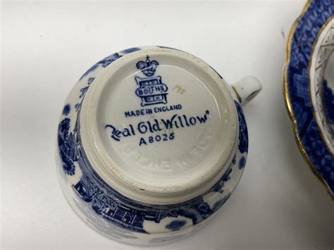 Booths Real Old Willow Pattern Part Tea And Dinner Service Antiques