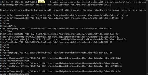 require recycling error logs · issue 19 · flutterwave react native · github