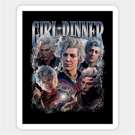 Astarion Baldurs Gate 3 Girl Dinner Vintage Magnet Art Prints Baldur