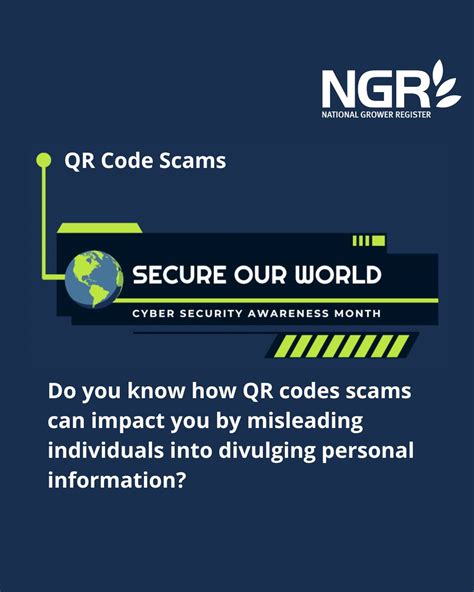 National Cyber Security Awareness Month 🚨 Be Aware Of Qr Code Scams
