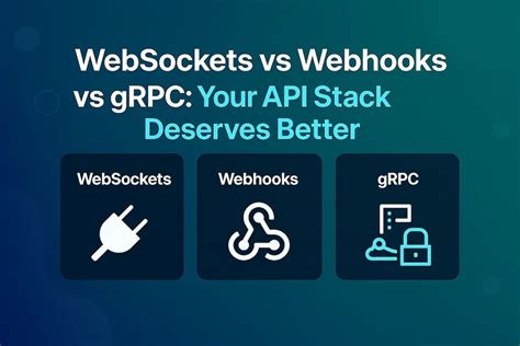 Webhook Vs Websocket Vs Grpc Which Fits Best