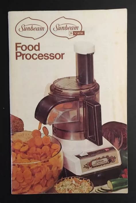 Sunbeam Food Processor Archestratus Books Foods