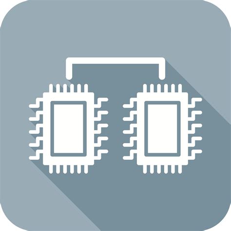 Processors Connected Glyph Icon 20655744 Vector Art At Vecteezy