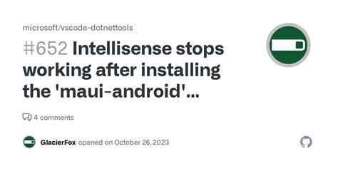 Intellisense Stops Working After Installing The Maui Android Workload · Issue 652