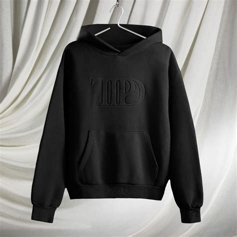 Ttpd Black Embossed Hoodie Taylor Swift Official Store
