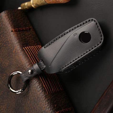 For Bmw X7 2023 X5 X1 2024 Leather Remote Key Fob Cover Case Chain 7 Ix