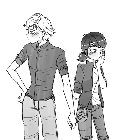 Adrinette Holding Hands R Miraculousladybug