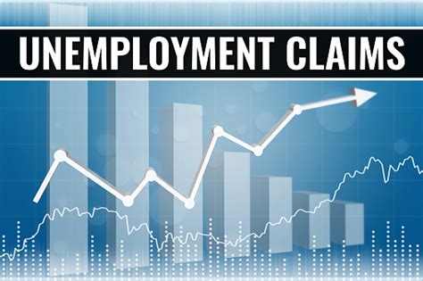 그래프 차트 열 촛불 바 숫자에서 파란색과 회색 금융 배경에 금융 용어 실업 청구 3d 렌더 가격에 대한 스톡 사진 및 기타