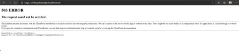 503 Error When First Deploy · Issue 849 · Serverless Nextjsserverless