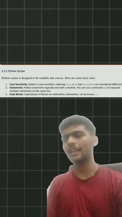Day 8 Understanding Python Syntax And Indentation Python For Beginners