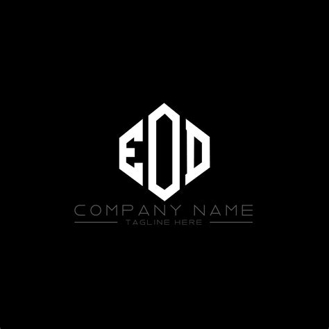 Eod Letter Logo Design With Polygon Shape Eod Polygon And Cube Shape