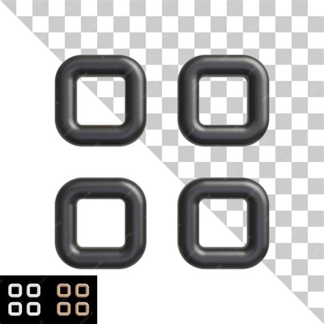 Premium Psd 3d Icon Menu With Variation