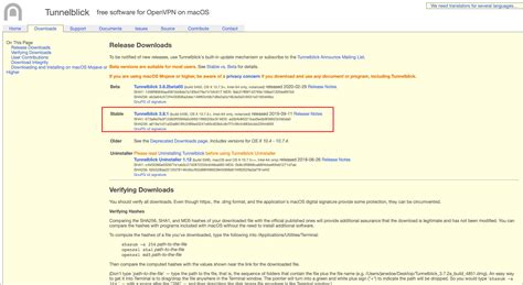 Le VPN Tunnelblick OpenVPN Installation On MacOS Knowledgebase Le VPN