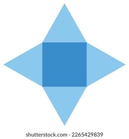Net Figure Square Pyramid Geometry Nets Stock Vector Royalty Free 2265429839 Shutterstock