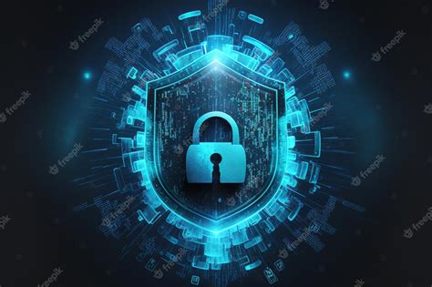Premium Photo Data Security Realism Blue Password Illustration Ai