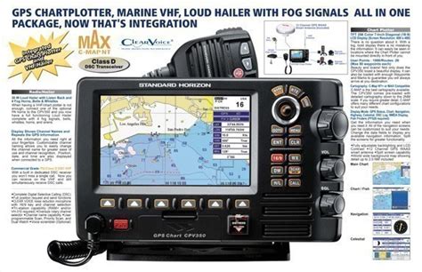 Standard Horizon Cpv350 Chartplotter Vhf Fm Loudhailer With Gps