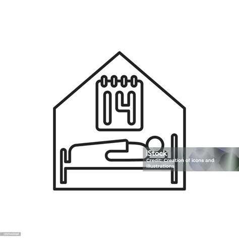 자기 격리 사람 블랙 라인 아이콘 안전한 여행 웹 모바일 앱 프로모션을 위한 픽토그램 Ui Ux 디자인 요소입니다 0명에 대한