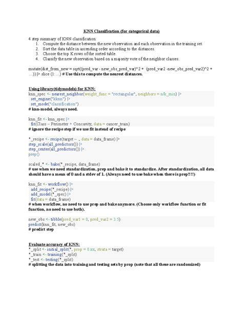 Knn Classification Concept Cheat Sheet Dsci100 Knn Classification For Categorical Data 4