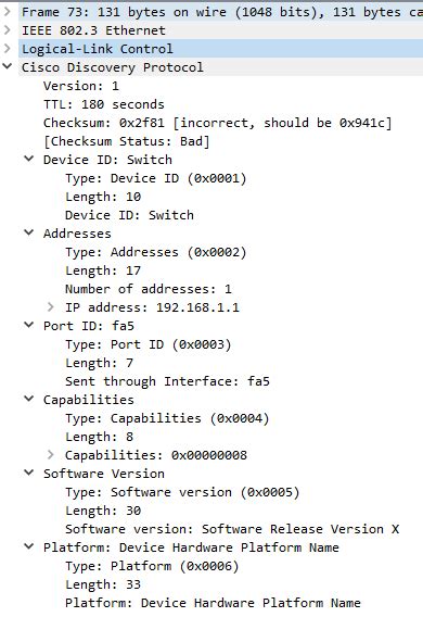 CDP Packet Generator