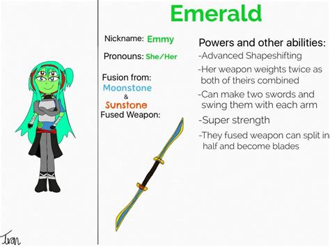 Gemsona Fusion Emerald Steven Universe Amino