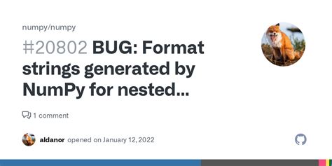 bug format strings generated by numpy for nested subarrays cannot be parsed back by dtype from