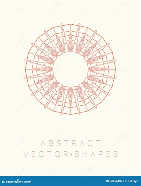 Geometric Shape For Design 3d Technology Style Stock Vector Illustration Of Background