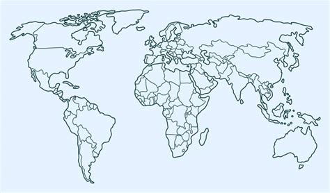 World Map With Countries No Labels