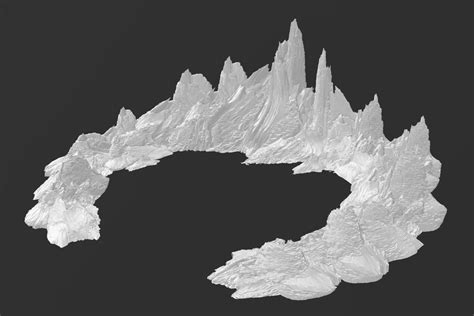 ⛰️ Rough Mountain Range・ 3d File For 3d Printing・cults