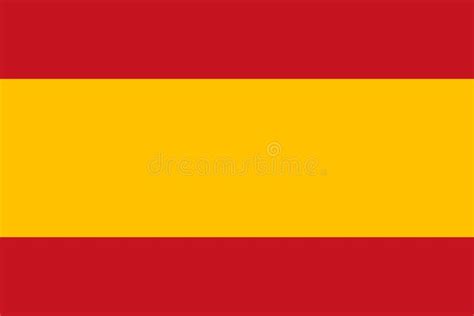 Indicador Nacional Español Bandera Oficial De España Colores Exactos