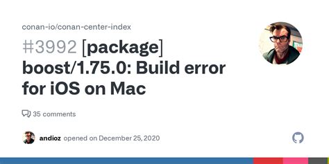 Package Boost Build Error For Ios On Mac Issue Conan Io Conan Center Index