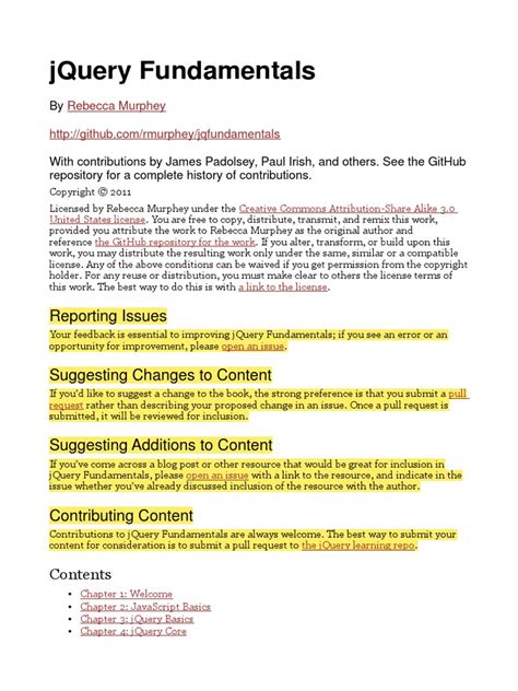 Jquery Tutorial Pdf Control Flow Variable Computer Science