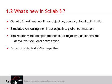 Scilab Optimization Workshop Ppt