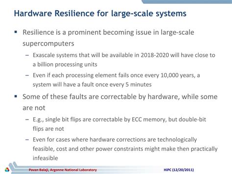 Ppt Building Algorithmically Nonstop Fault Tolerant Mpi Programs