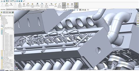 V12 Engine Model With Native File Solidworks 3d Model Cgtrader