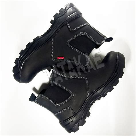 Jual Sepatu Safety Slip On Pria King Gregor Kerja Pabrik Kitchen Pdl Pdh Tni Polisi Satpam Ob