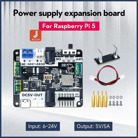 Raspberry Pi 5 Power Supply Expansion Board Support 6 24v Input And 5v5a Output For Jetson Nano
