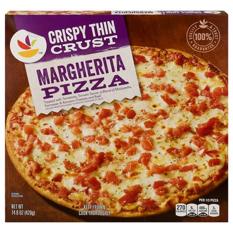 Save On Our Brand Crispy Thin Crust Margherita Pizza Frozen Order Online Delivery Martins