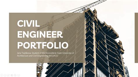 Civil Engineer Portfolio Behance