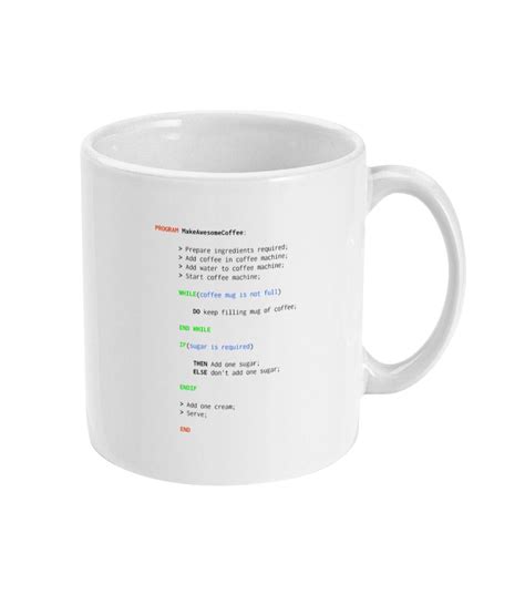 Make Coffee Code Computer Programmer Coffee Mug Coder T Etsy