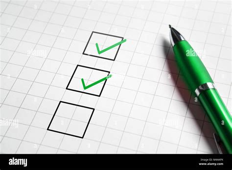 Checkbox List Hi Res Stock Photography And Images Alamy