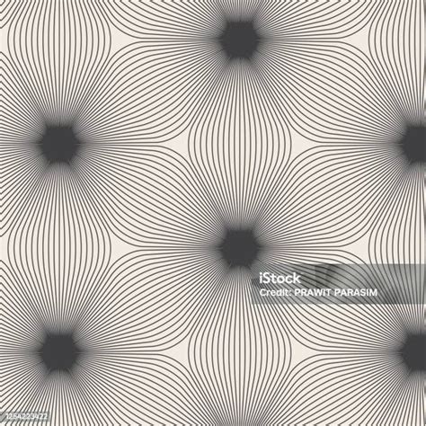 Linear Vector Pattern Repeating Abstract Leaves Gray Line Of Leaf Or Flower Floral Graphic Clean